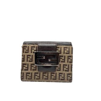 Fendi Portefeuille Vintage Pre-owned - Femme - Pre-owned - Brun - Taille: ONE Size
