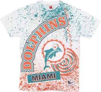 Mitchell & Ness Miami Dolphins Sublimiertes T-Shirt - - Tops - Herren - Mehrfarbig - L