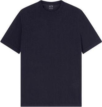 A|X Armani Exchange Homme, Tops, Bleu, Taille: XL Ribbed Cotton Tricot Top