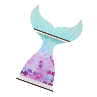 BESPORTBLE LIFKOME Meerjungfrauen Wandregal 30x22cm Schwebendes H&auml;ngeregal f&uuml;r Kinderzimmer Schlafzimmer und Badezimmer Nautische Wanddekoration Minimalistisches