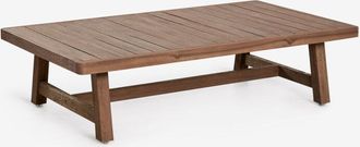 Sklum Rechteckiger Gartentisch 130x75 cm aus Akazienholz Dubai Akazienbraun dunkel