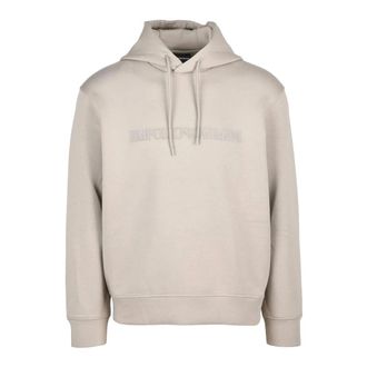 Emporio Armani Homme, Sweatshirts et sweats &agrave; capuche, Beige, Taille: XL Felpa effetto neoprene