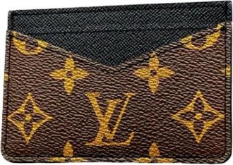 Louis Vuitton unisex, Pre-owned, Brun, Taille: ONE Size Porte-cartes vintage en toile Pre-owned