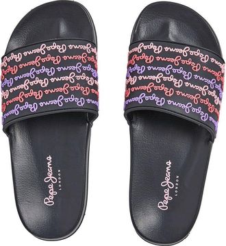 Pepe Jeans London Damen Slider Set W Flip-Flop, Schwarz (Schwarz), 5