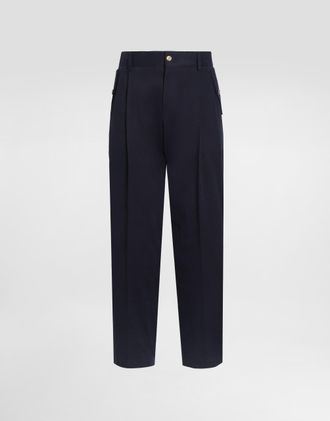 Dolce & Gabbana Hose Aus Baumwolle - Mann Hosen Und Shorts Blau 54