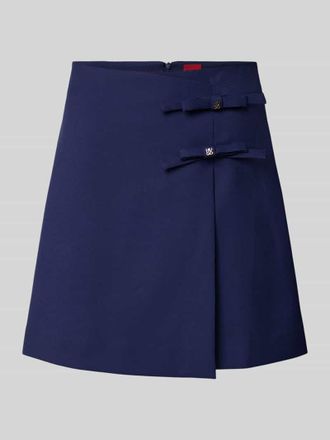 HUGO BOSS A-Linie Minirock mit Leinen-Anteil Modell Ralime