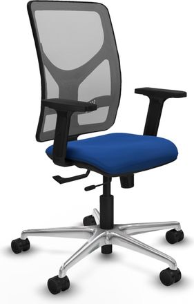 Piqueras y Crespo Home Office Sattelstuhl mit 2D-Armlehnen, h&ouml;henverstellbare Lendenwirbelst&uuml;tze, ausgestattet mit Syncro/Traslack und Schneideschaum, mit 65 mm Nylon-R