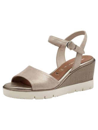 Tamaris Sandalette Damen Keilabsatz beige,EU 36