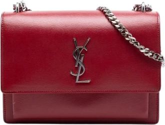 Saint Laurent Pre-owned The Sunset Shoulder Bag - Femme - Pre-owned - Rouge - Taille: ONE Size