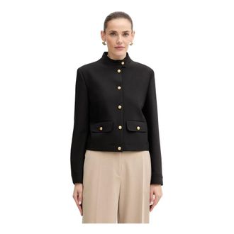 Karl Lagerfeld Blazer &agrave; un bouton - Femme - Vestes - Noir - Taille: 42 FR