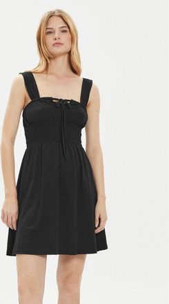 Brave Soul Sommerkleid LDRJ-627WINONA Schwarz Straight Fit