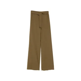 Max Mara Meditto Belted Wide-leg Trousers