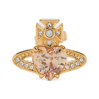 Vivienne Westwood Femme, Accessoires, Multicolore, Taille: ONE Size Boucles dOreilles Coeur Orb