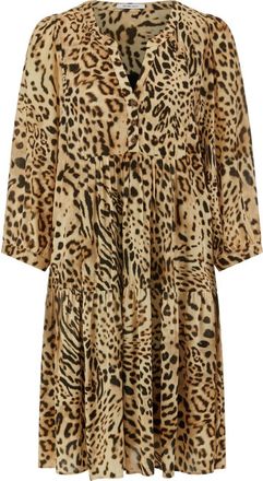 Peter Hahn Kleid 3/4-Ballonarm Peter Hahn beige