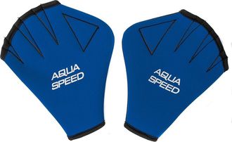 Aqua Speed WASSERHANDSCHUHE | Aquafitness | Schwimmtraining | Schwimmhäute | Neopren | Chlorbeständig | S-XL, Größe:L