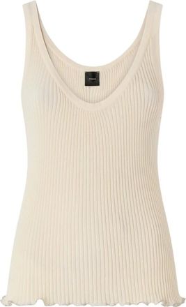 Pinko Pinko, Femme, Tops, Blanc, Taille: 38 FR D&eacute;bardeur c&ocirc;tel&eacute;