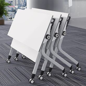 Generic Tragbarer Schulungstisch, faltbares Konferenztisch-Set, mobiler Schulungstisch mit leisen Rollen, 3-teilig, f&uuml;r Besprechungsr&auml;ume, 120 x 50 x 75 cm, i
