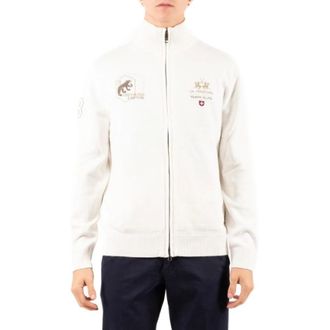 La Martina Herren, Strickwaren, Wei&szlig;, MGr&ouml;&szlig;e