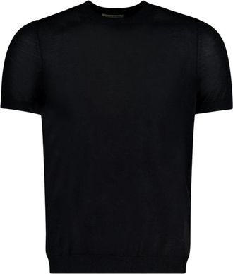 Autore T-shirt en maille &agrave; col rond Rahm - Homme - Pulls - Noir - Taille: 2XL