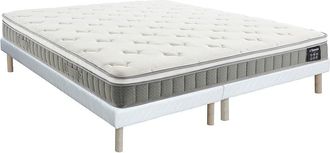 Vente-Unique Ensemble 180 x 200 cm sommier tapissier + Matelas Ressorts ensachÈs et Accueil mÈmoire de Forme Èp.21cm - VITOGO de YSME