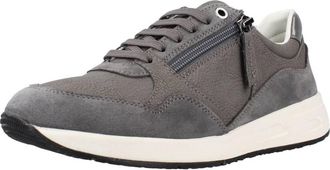 Geox Damen D BULMYA B Sneaker, DK Stone, 36 EU