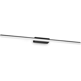 Ideal Lux Ideal Lux - riflesso Applique led pour miroir de salle de bain, noire, 3 000 k, IP54