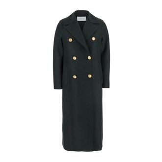 Harris Wharf London Ac1278Mlk Wollmantel - - Coats - Damen - Gr&uuml;n - L
