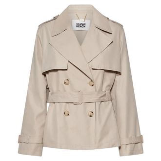 Silvian Heach Damen, M&auml;ntel, Beige, XSGr&ouml;&szlig;e