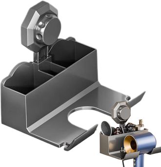 Generic Haartrockner-Halter - 6,1 X 4,92 X 6,1 Zoll, Haartrockner-St&auml;nder, Organizer Mit Saugnapfhalterung, Haartrockner, Gl&auml;tteisen, Badezimmer-Tabletts | Pl