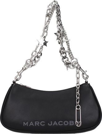 Marc Jacobs Schwarze Leder-Umh&auml;ngetasche