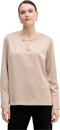 Joseph Ribkoff Femme, Blouses et Chemises, Beige, Taille: 44 FR Blouses