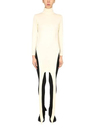 AMBUSH Polo Neck Apron Sweater - White
