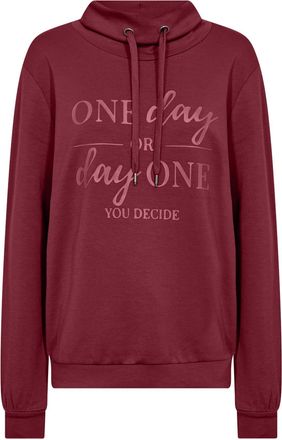 Soyaconcept Damen Sweatshirt SC-Banu, Herbstmode, Rundhals, Langarm, Dark Red, XXL