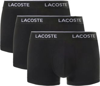 Lacoste Homme, Sous-v&ecirc;tements, Noir, Taille: S Boxers en Coton Stretch 3-Pack