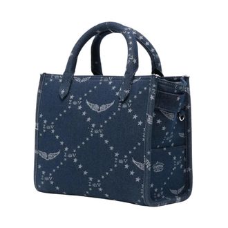 Zadig&Voltaire Angel Tote XS Denim Monogram - - Bags - Herren - Blau - ONE SIZE