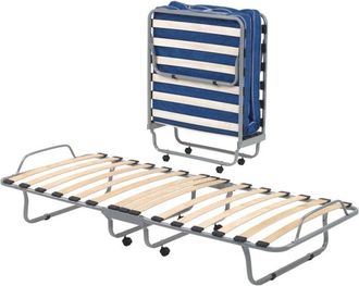 Talamo Italia Talamo Italia - Dmora - Lit pliant Dmagn, Lit orthopédique pliant simple, 100% Made in Italy, avec matelas Cm 80x190 inclus