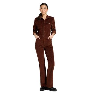 Lee Womens Western Jumpsuit Overall, Luxe Brown, S