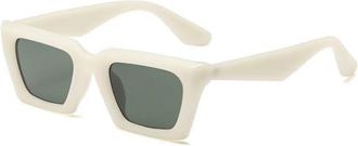 Generic Lunettes De Soleil Tendance For Hommes, Protection UV400, Id&eacute;ales For Les D&eacute;placements Quotidiens Et La Photographie De Rue For Femmes.(White)