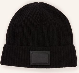 Dolce & Gabbana Cashmere-M&uuml;tze schwarz