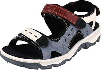 Rieker 68872, Sandales Bout ferm&eacute; Femme, Multicolore (Adria/Bianco/Rosso/Schwarz), 36 EU
