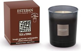 Esteban Paris Parfums Bougie parfumée Teck & Tonka