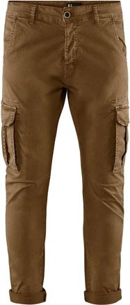 Bomboogie Homme, Pantalons, Brun, Taille: W38 Pantalon cargo en gabardine de coton