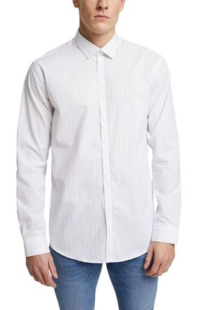 Esprit Collection Herren Hemd 120eo2f312, White 3 (102), 42