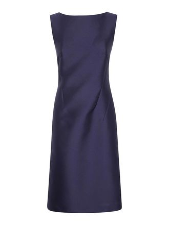 Alberta Ferretti Robe Au Genou - Bleu
