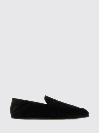 John Lobb Mocassins en daim avec plateau cousu et semelle en caoutchouc