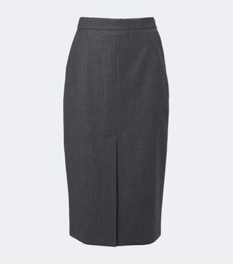 Max Mara Bleistiftrock aus einem Wollgemisch
