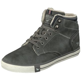 Mustang Jeans Herren Warmfutter Stiefelette High Top Sneaker 4072-602, Gr&ouml;&szlig;e:41 EU, Farbe:Grau