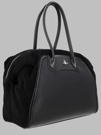 Vivienne Westwood Womens Holdall Shirley Black Leather Cow - Calf Handbags / Hand Bags