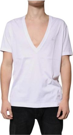 Dolce & Gabbana Kurzarm-T-Shirt - - Tops - Herren - Wei&szlig; - XL