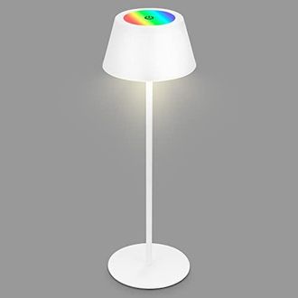 Briloner LED Tischlampe kabellos mit Touch, dimmbar in Stufen, höhenverstellbar, Nachttischlampe, Leselampe, LED Lampe, Campinglampe, Tischleuchte, Akkulampe, 
